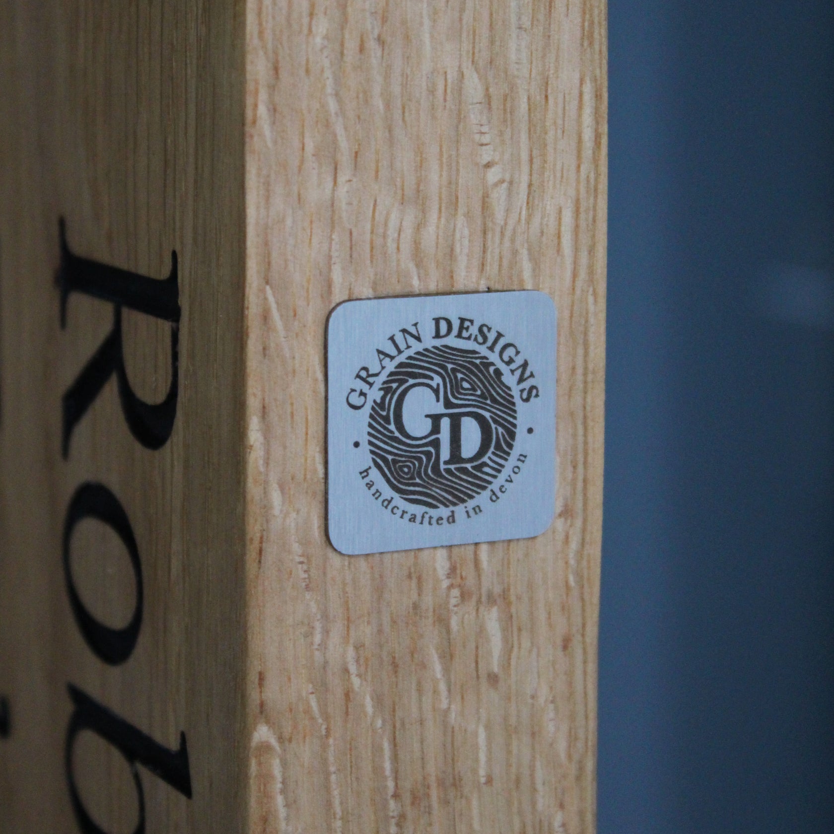 Personalised Wooden Engraved Lamp Base | Grain Designs