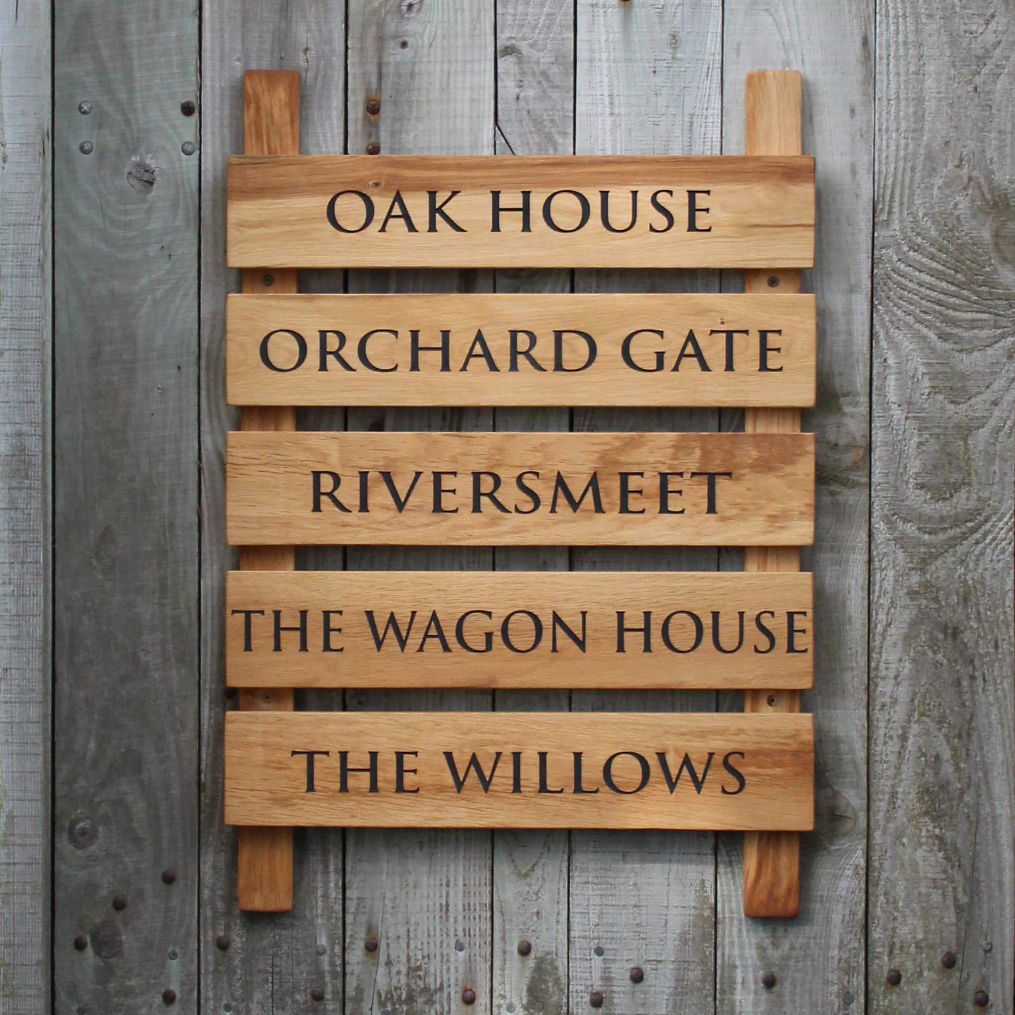 Estate signs | Personalised Wooden Signs from Grain Designs