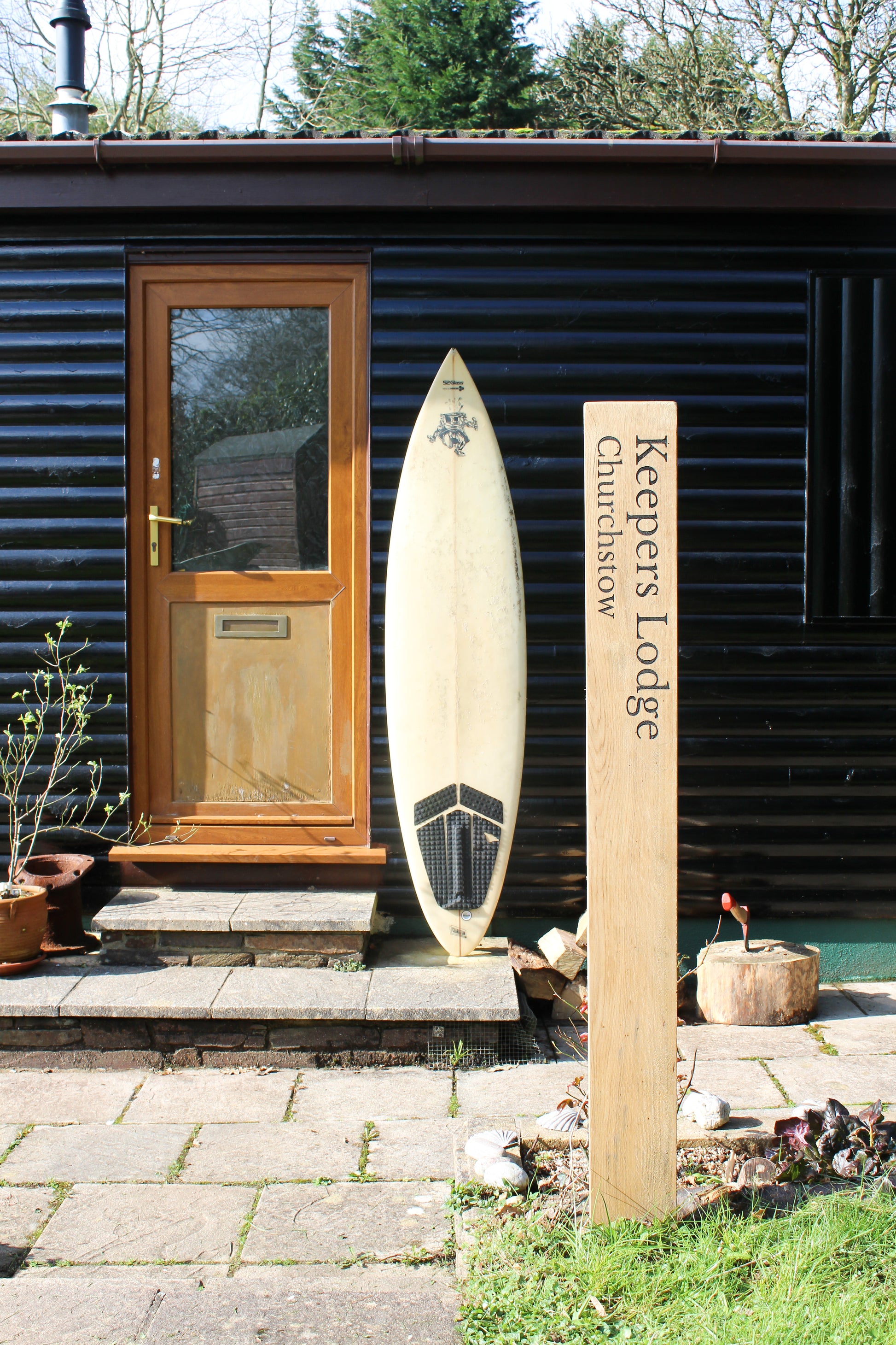 Solid Oak Wide and Tall Sign Post | Grain Designs