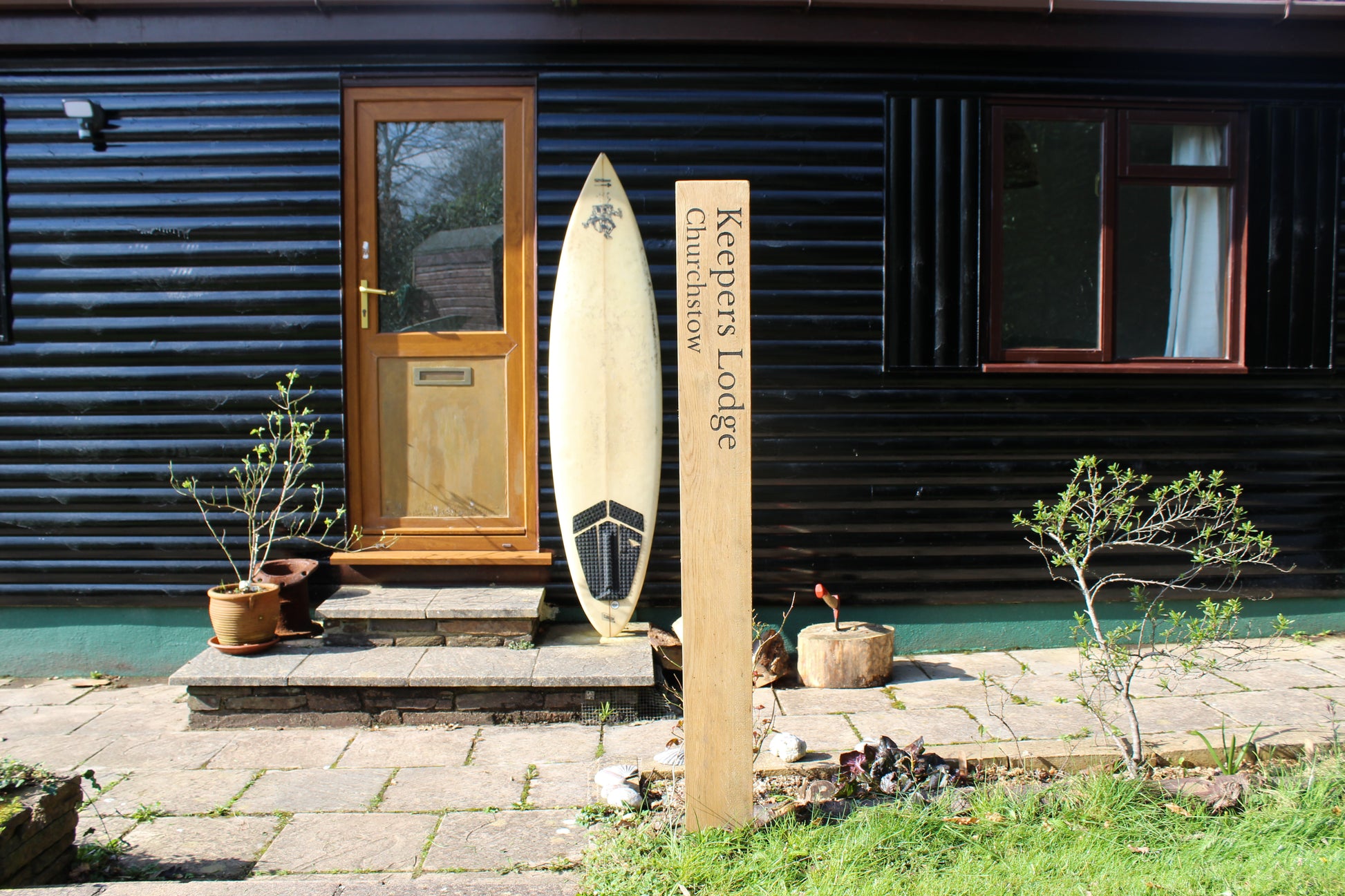 Solid Oak Wide and Tall Sign Post | Grain Designs