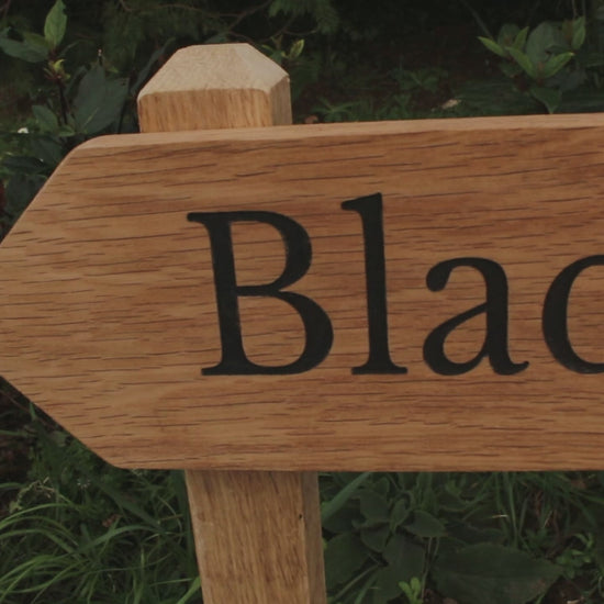 Directional Free-Standing House Signs | Grain Designs