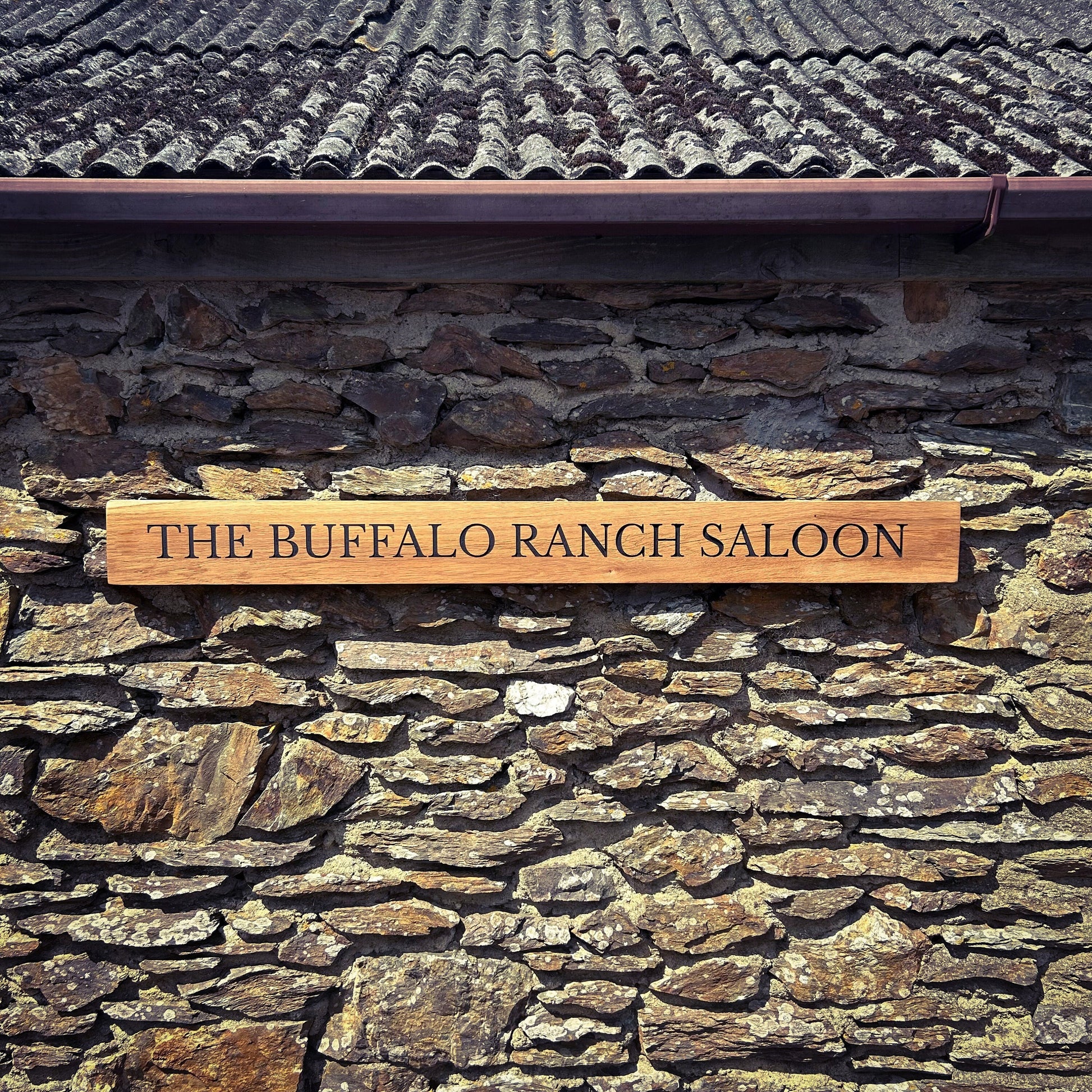 Customisable Engraved Wooden House Plaque | Grain Designs